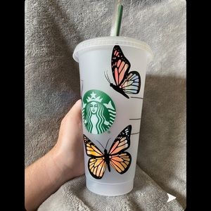 Starbucks | Dining | Starbucks Butterfly Cold Cup | Poshmark